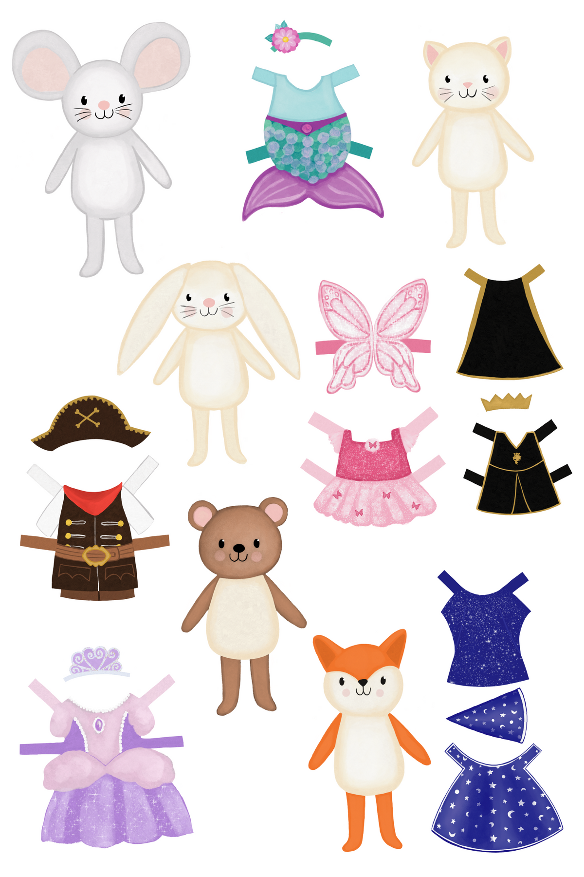 Printable Superhero Paper Dolls
